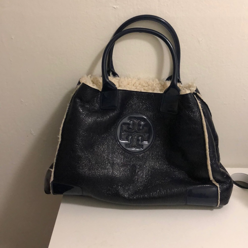 Rare Tory Burch Gorgeous Shearling Lined Bag - Gem